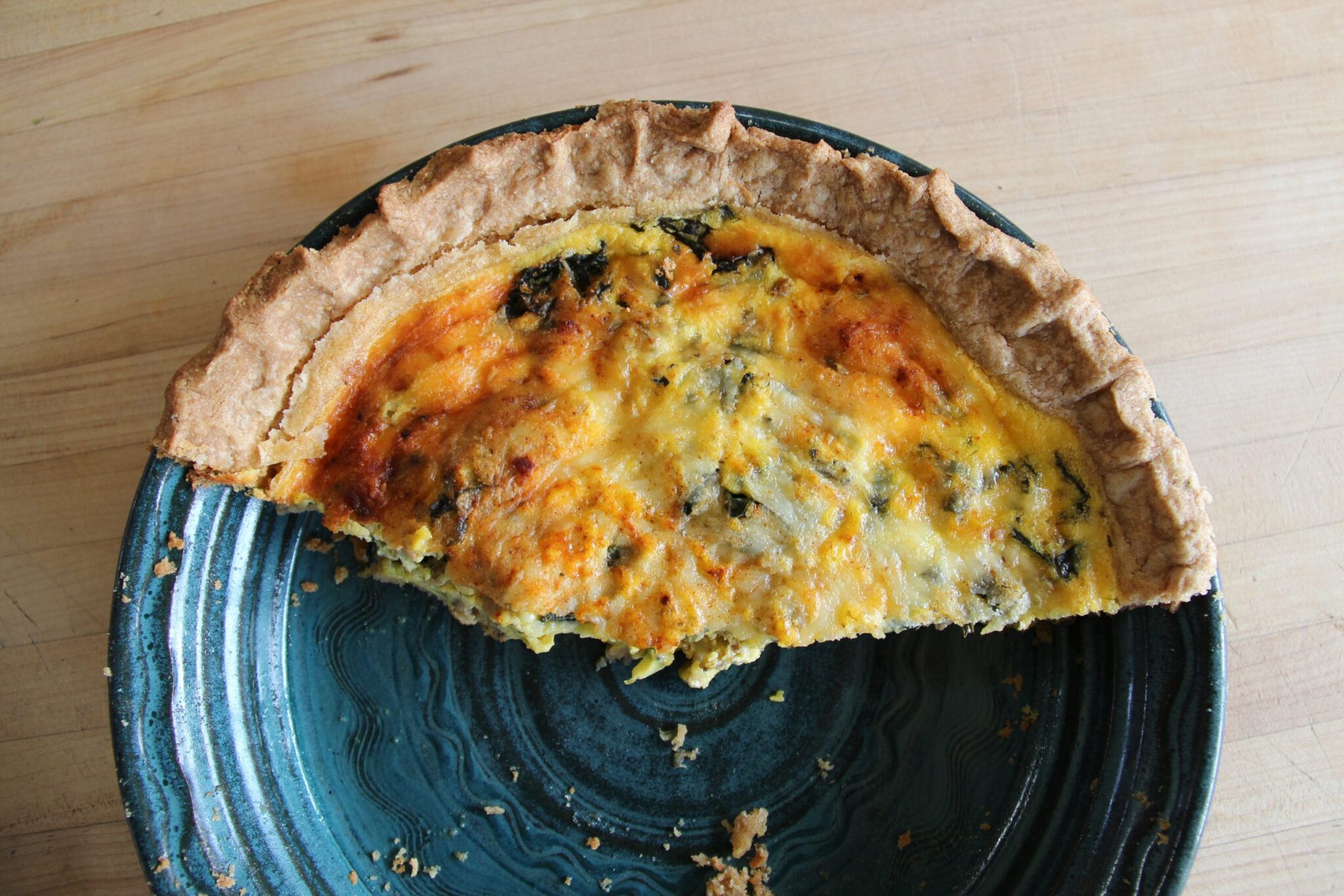 Methow Spring Quiche with Einkorn Crust - Bluebird Grain Farms