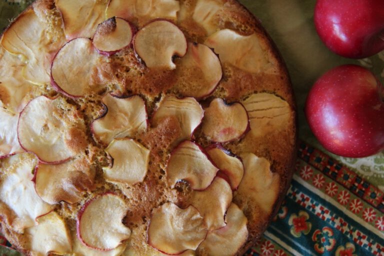Ruffled Apple Brandy Cake - Bluebird Grain Farms