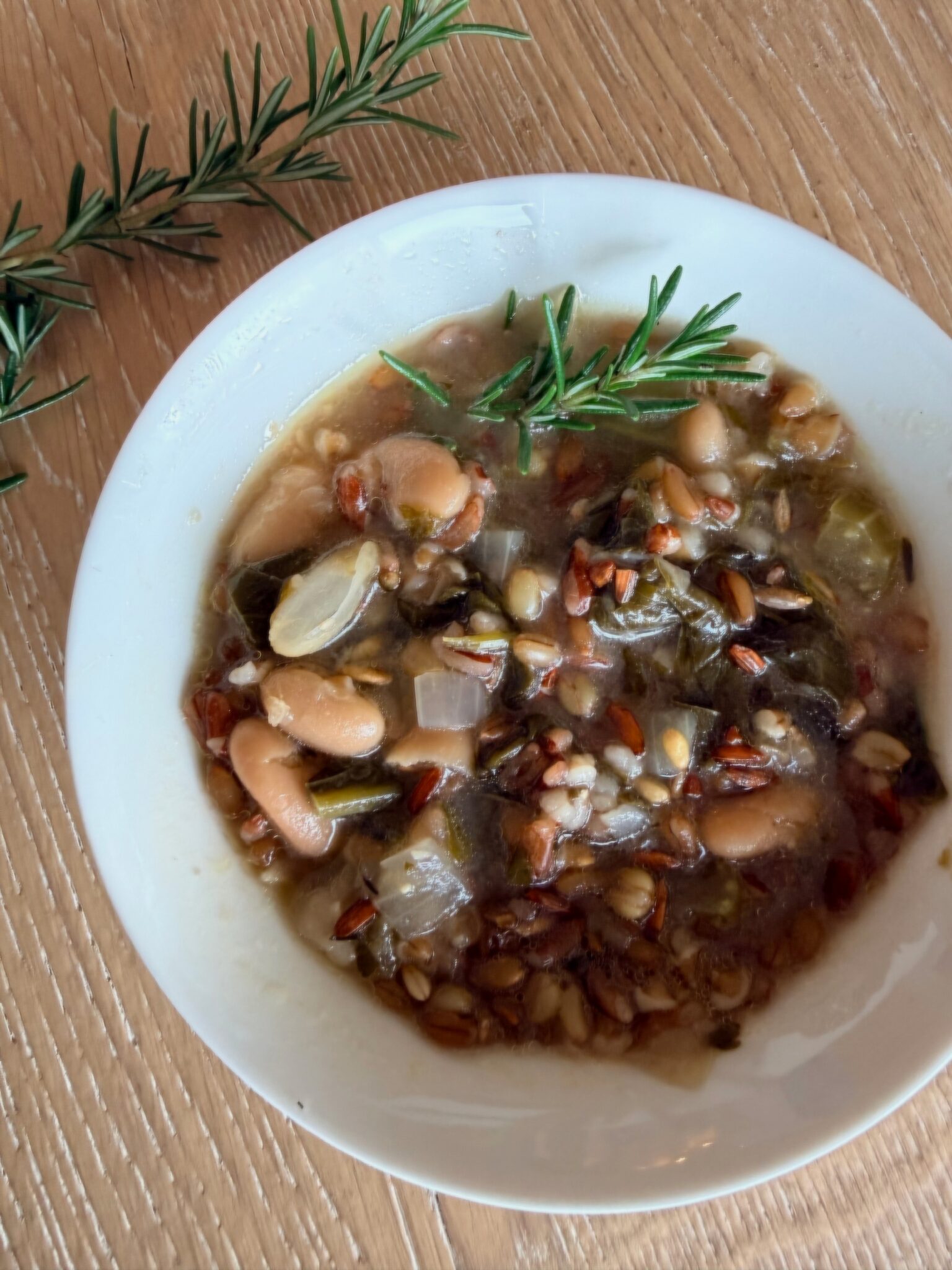 Ancient Grain & White Bean Vegetable Soup - Bluebird Grain Farms